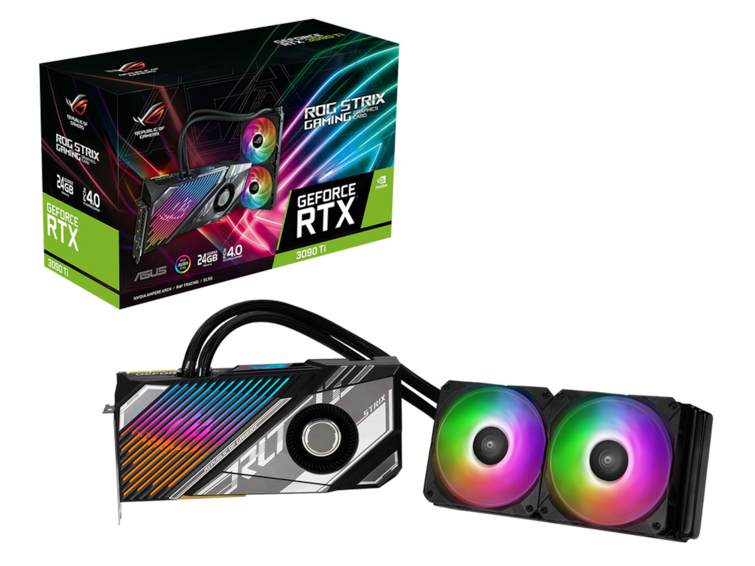 Asus GeForce RTX 3090 Ti ROG STRIX GAMING LC 24 GB GDDR6X, 2xHDMI/3xDP